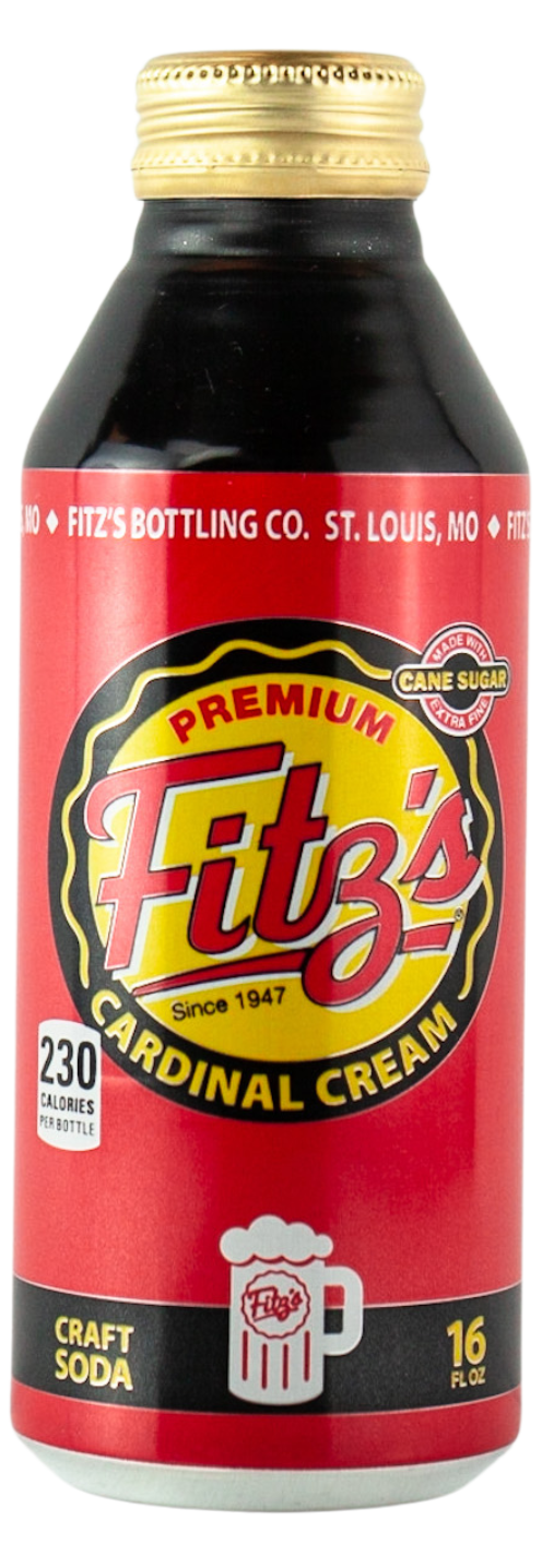 Cardinal Cream | Cans | Fitz's Root Beer